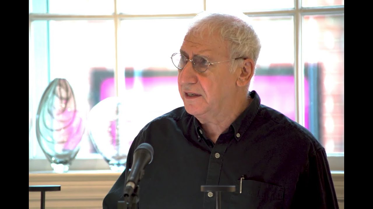 Poet Edward Hirsch with Gibson Fay-LeBlanc at Blue Raven Gallery Poetry ...