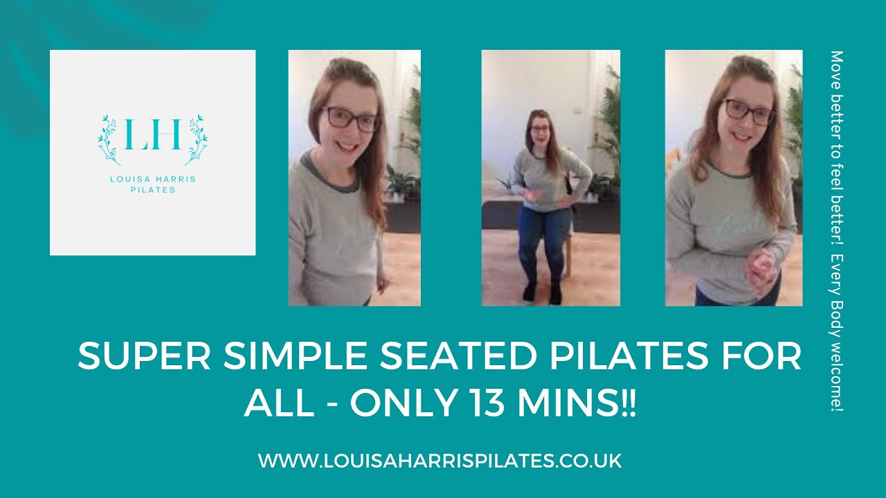 Super simple seated Pilates for all - 13 mins! - YouTube