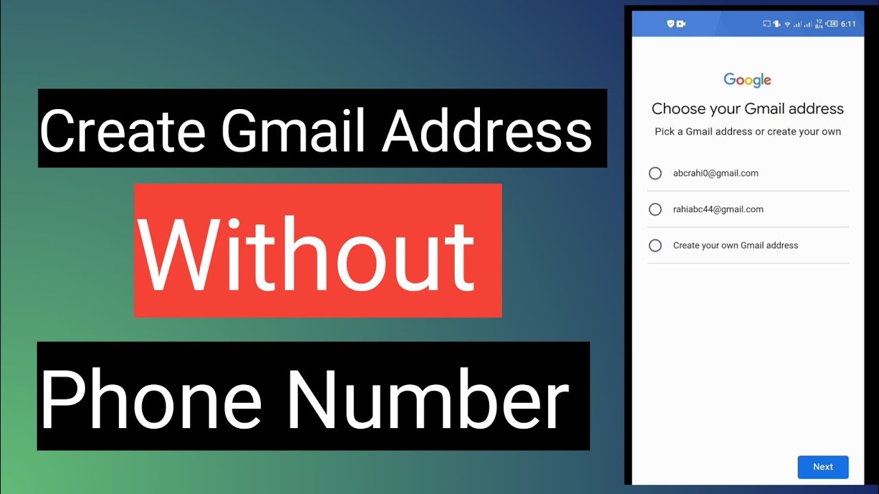 How to create gmail account without phone number/how to create gmail ...