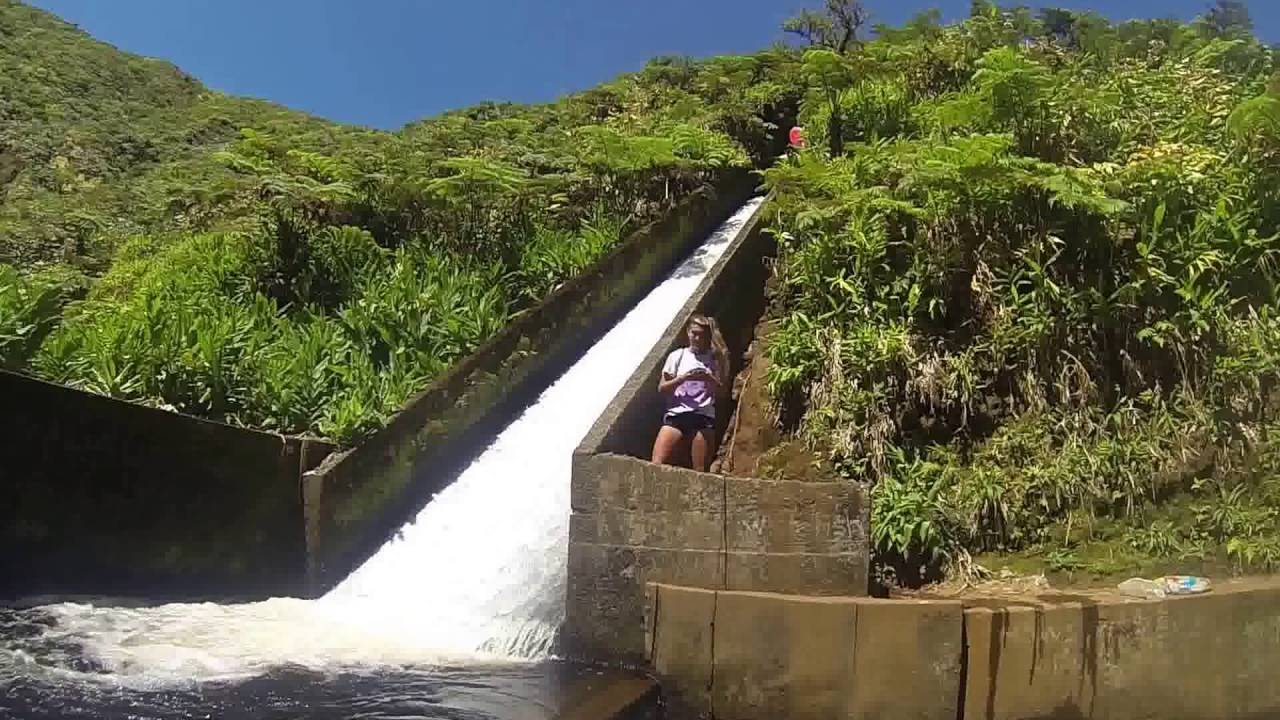 Hiking White Road (Flume Water Slide) - Big Island of Hawaii - YouTube