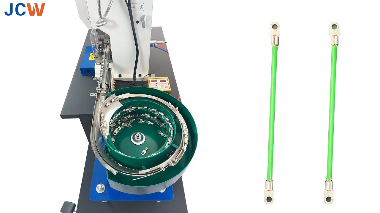 JCW-CM01 | Bulk ring terminal crimping machine | Heavy-duty lug crimp ...