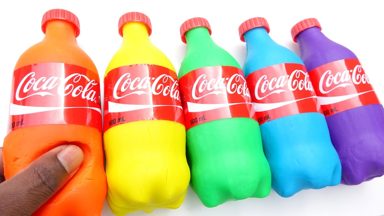DIY How To Make Play Doh Mighty Toys Mini Coca Cola Modelling Clay ...