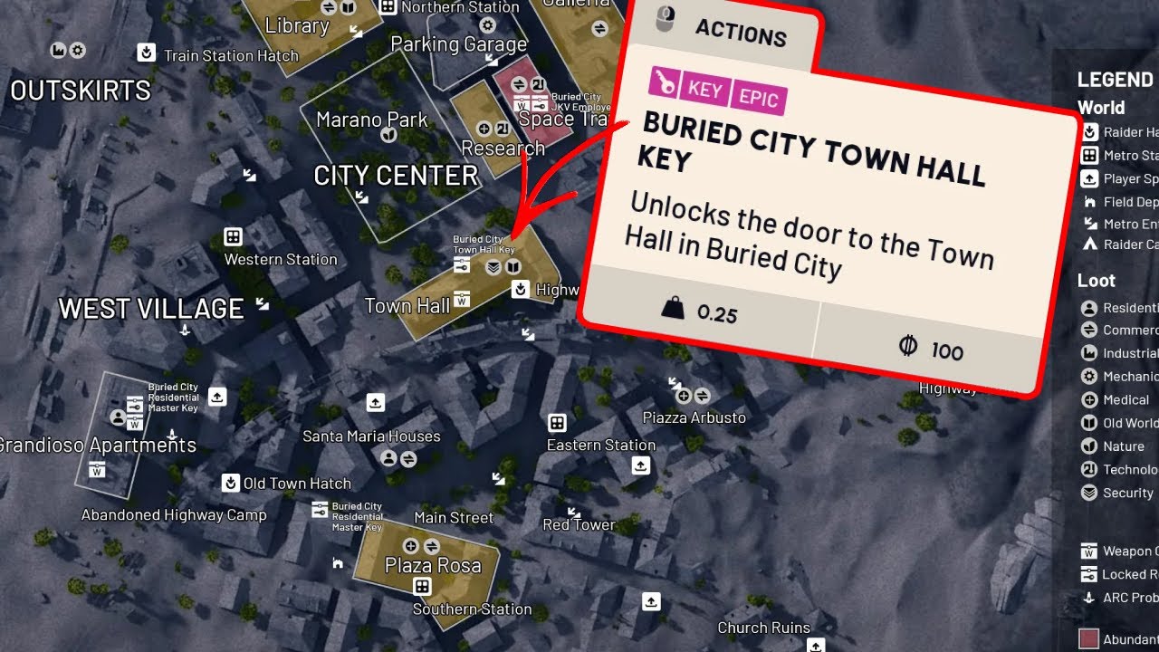 Arc Raiders || First time using the Town Hall Key - YouTube