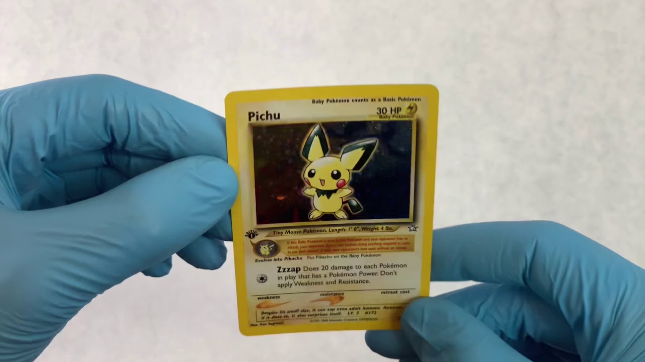 1st Edition Pichu Neo Genesis - YouTube