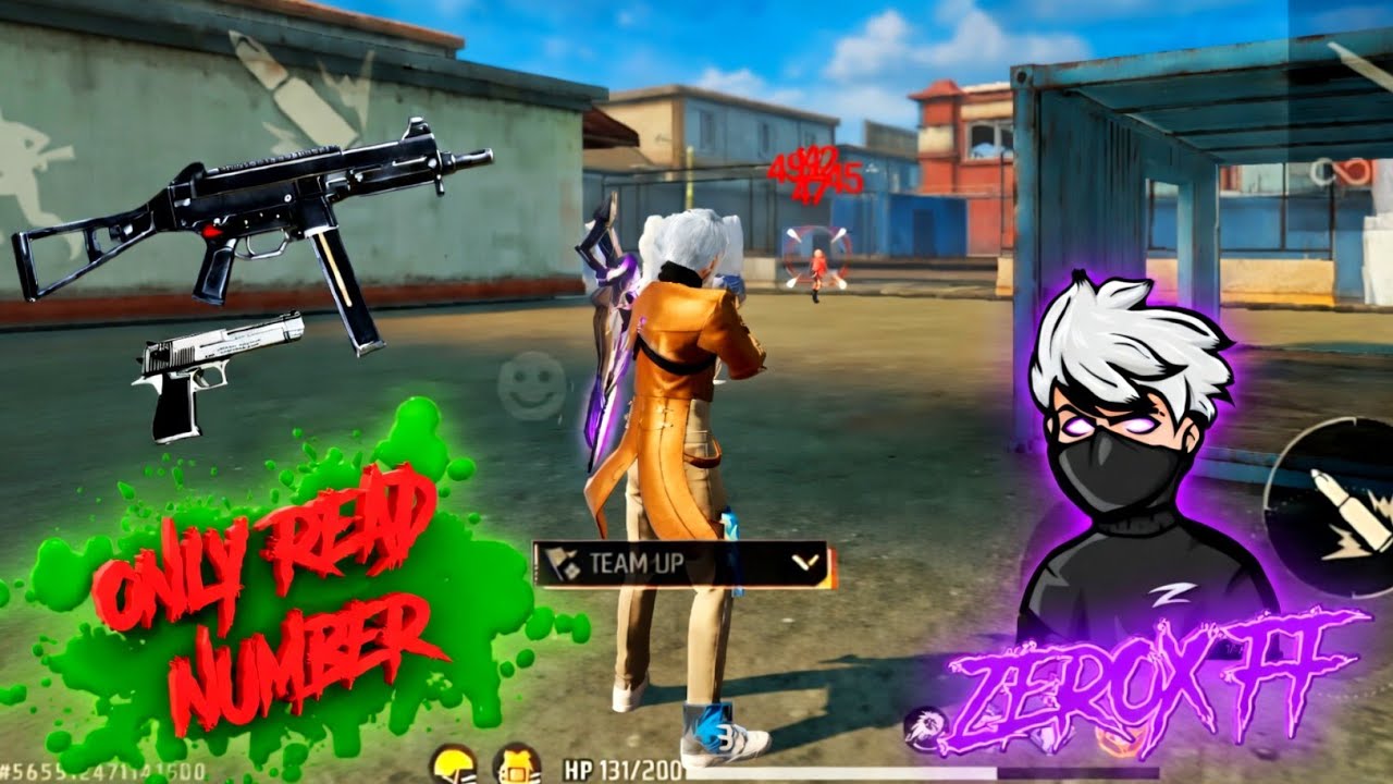 ONLY READ NUMBER GAMEPLAY | FF GAMEPLAY#9(@dtgamer71)#dt71#freefire# ...