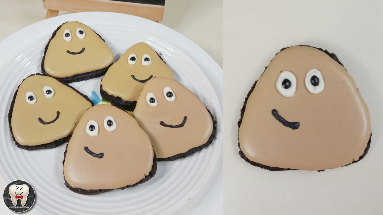 POU CHOCOLATE SUGAR COOKIES | MY FUGLY BAKING SHOW - YouTube