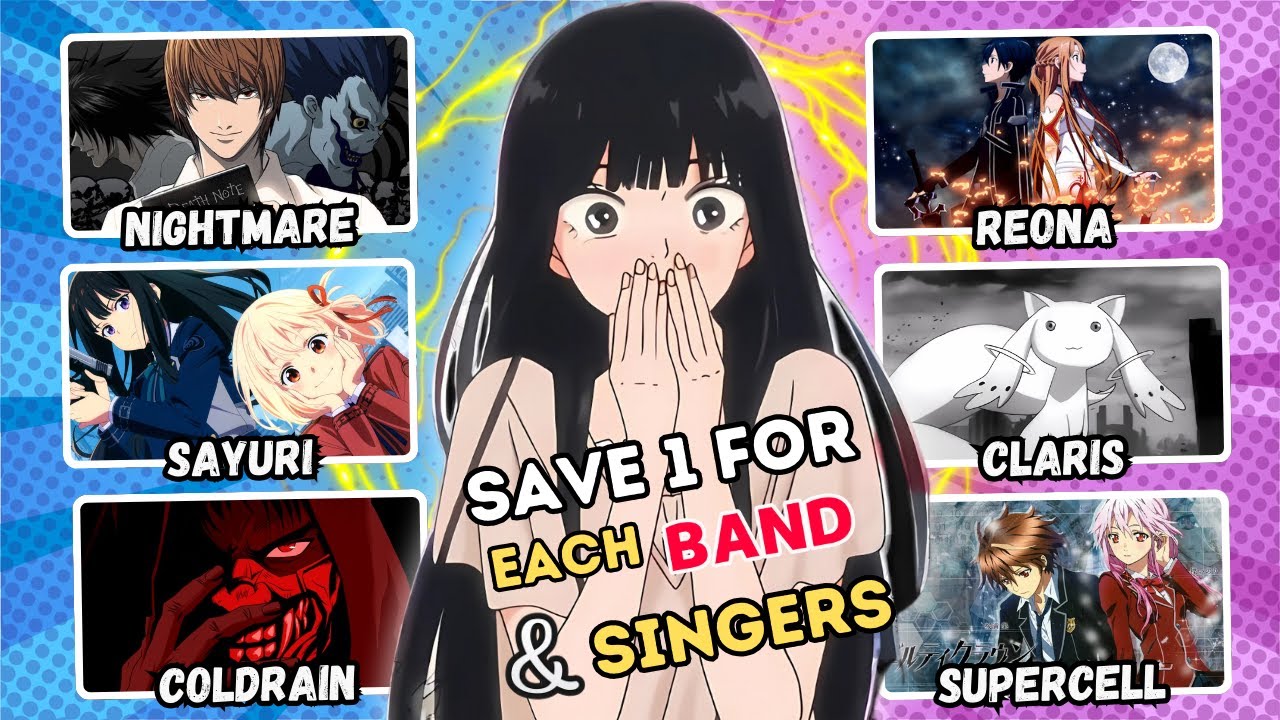 Save One ANIME SONG for Each BAND & SINGER! 🎵🔥 | Anime Quiz (Part 2 ...
