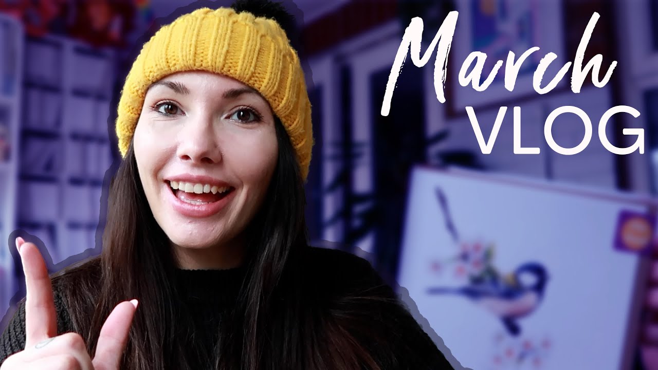 MARCH VLOG Doing all the drawing - YouTube