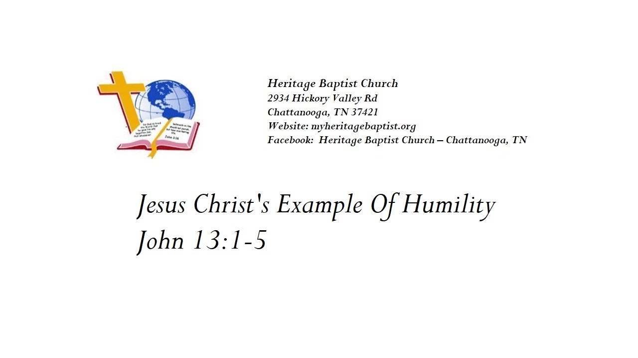 Jesus Christ's Example Of Humility - YouTube