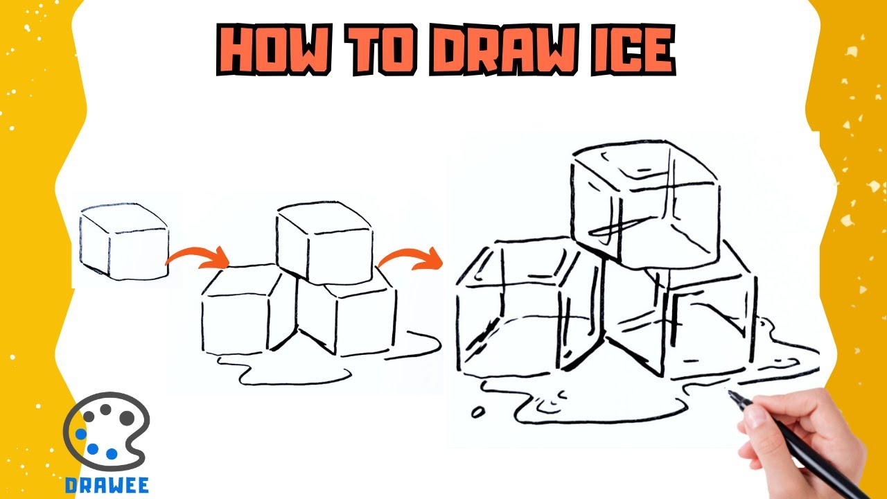 How to draw Ice - YouTube