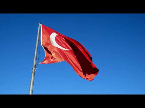 1 Dakikalık Saygı Duruşu ve İstiklal Marşı - Hd 4K görüntü