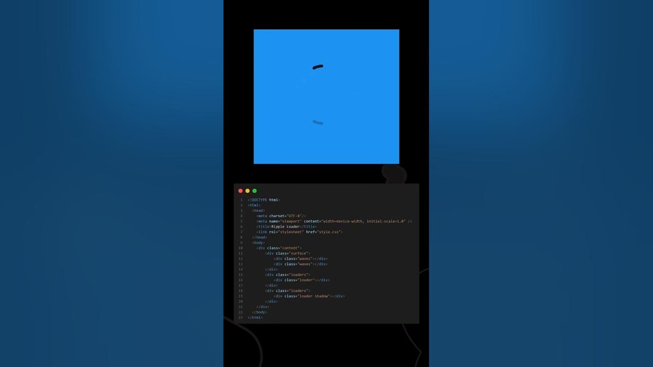 Ripple Loader Using Html Css Source Code Available In Github In Bio Follow Us To Learn Coding