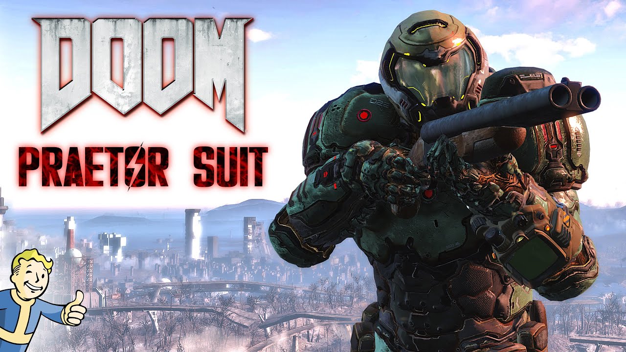 DOOM Praetor Suit Mod - FALLOUT 4 - YouTube