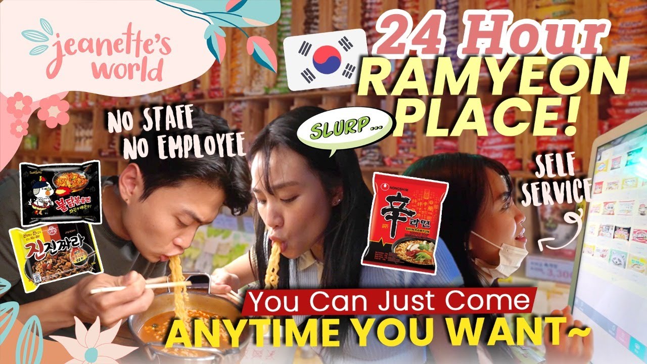 🤤🍜 RAMYUN ALL DAY ERR DAY- 24 hours, operated by machine only! 🤖🇰🇷 ...