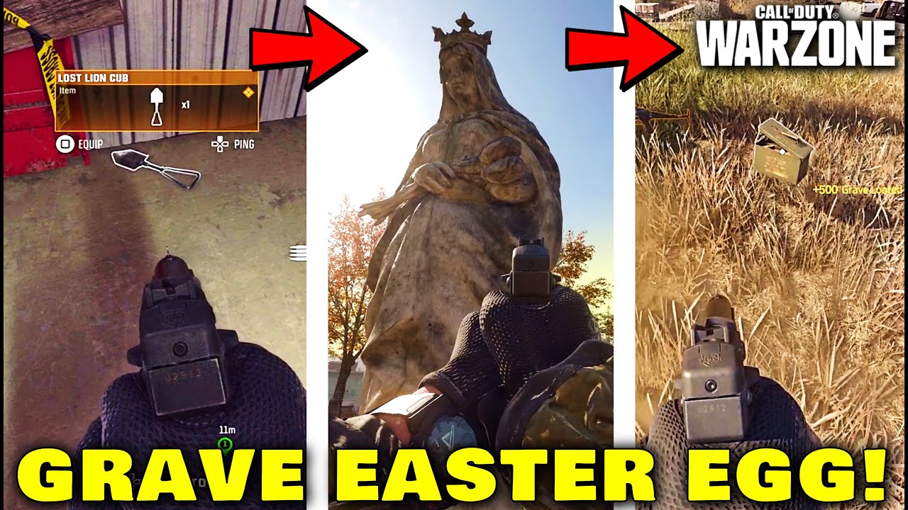 Verdansk Statue Grave Digging Shovel Easter Egg Guide (Warzone Easter ...