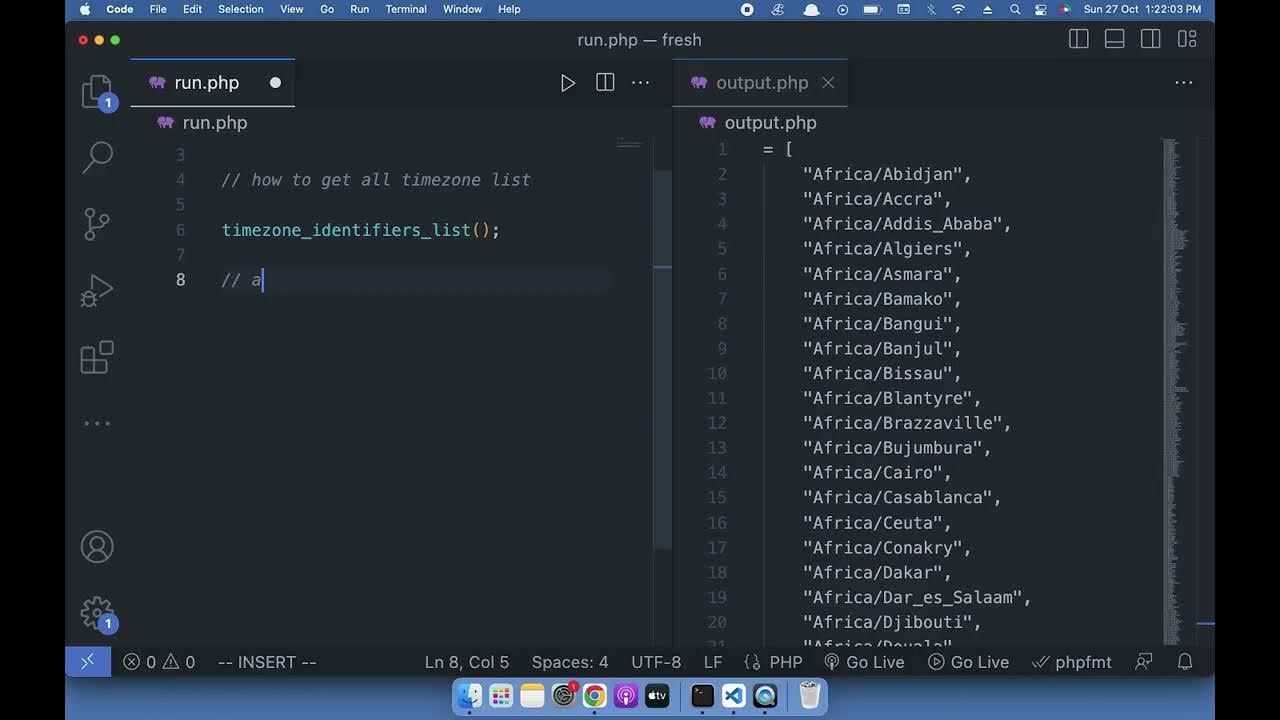 how to get timezone list - YouTube