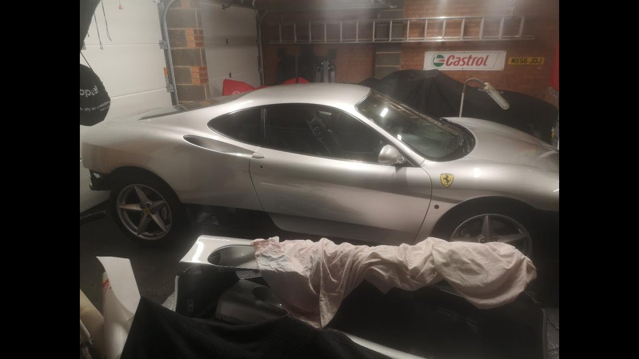 Ferrari 360 rear bumper and side skirt removal - YouTube