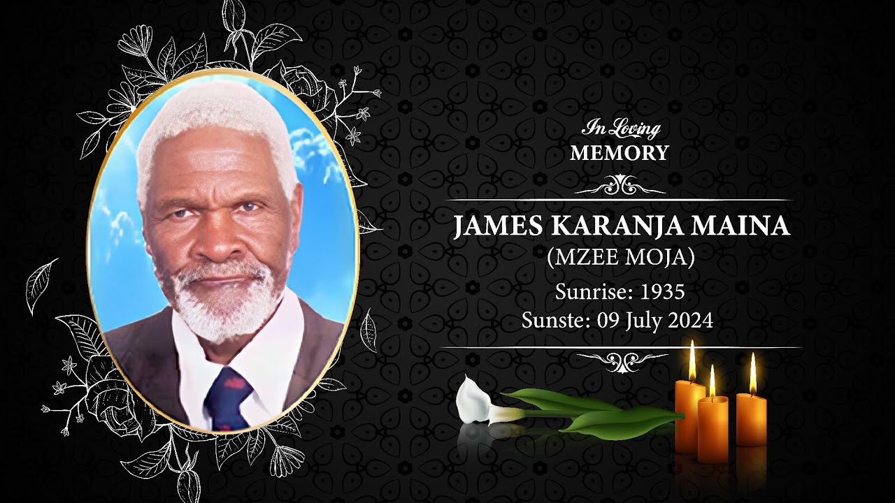 CELEBRATING THE LIFE OF JAMES KARANJA MAINA - YouTube