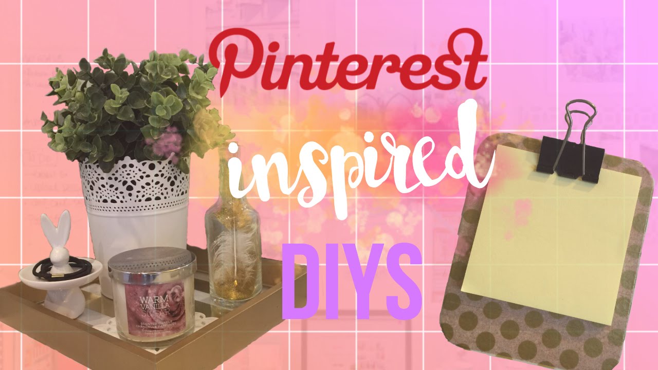 Pinterest Inspired DIYs You Need to Try! || DIY DUO - YouTube