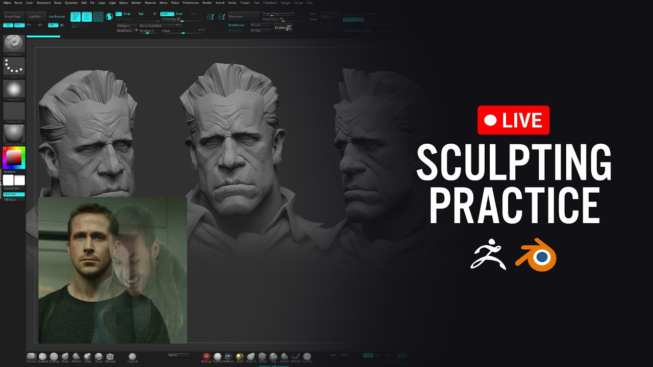 ZBrush Sculpting Practice & Chill - YouTube