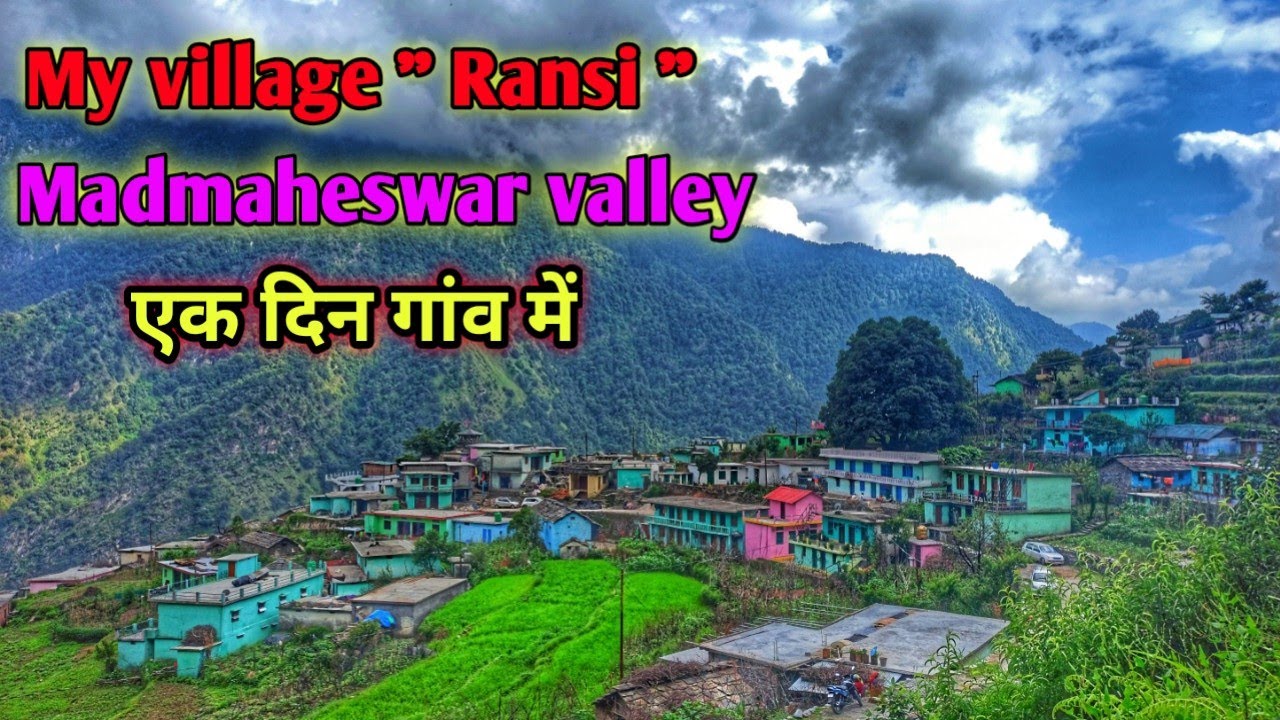 एक दिन गांव में || My Village "Ransi" || Pahadi lifestyle in ...