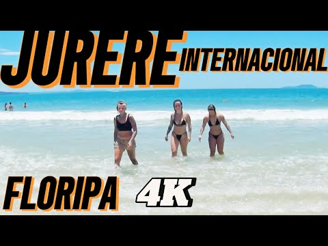 4K  ONTEM a PRAIA DE JURERÊ INTERNACIONAL em FLORIPA no dia de NATAL. #praia #beach #floripa