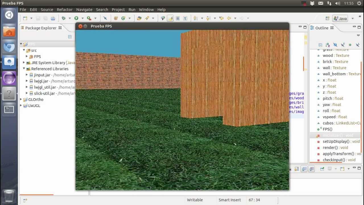 Java First Person 3D LWJGL - YouTube