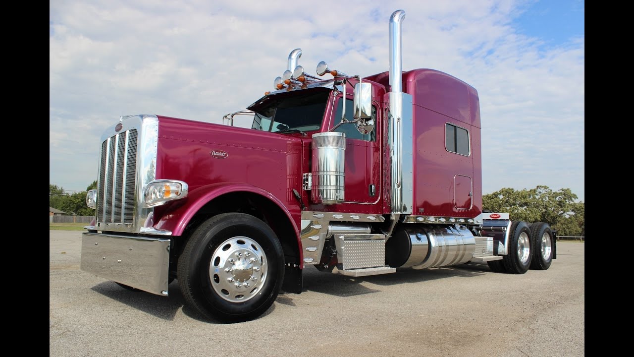 2017 Peterbilt 389 Grape Metallic 550 hp 18 speed Owner Operator 3 axle ...