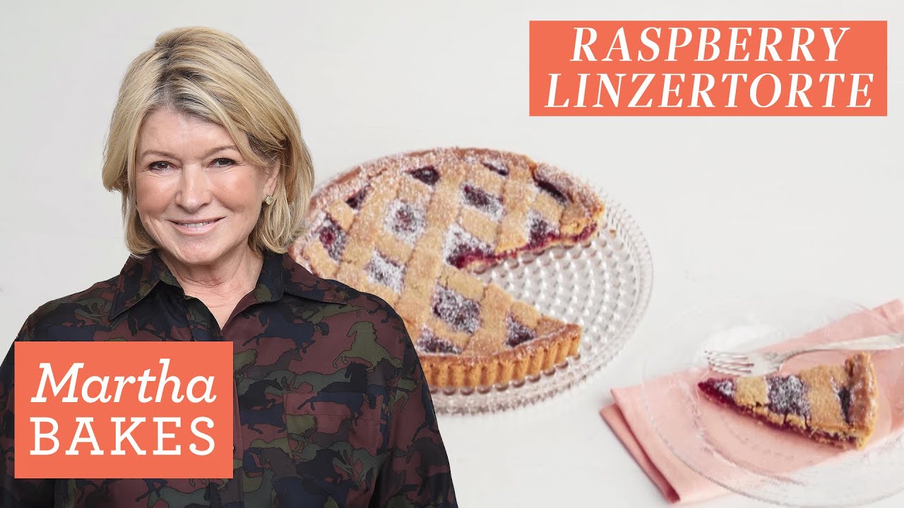 Martha Stewart's Raspberry Linzertorte | Martha Bakes Recipes - YouTube