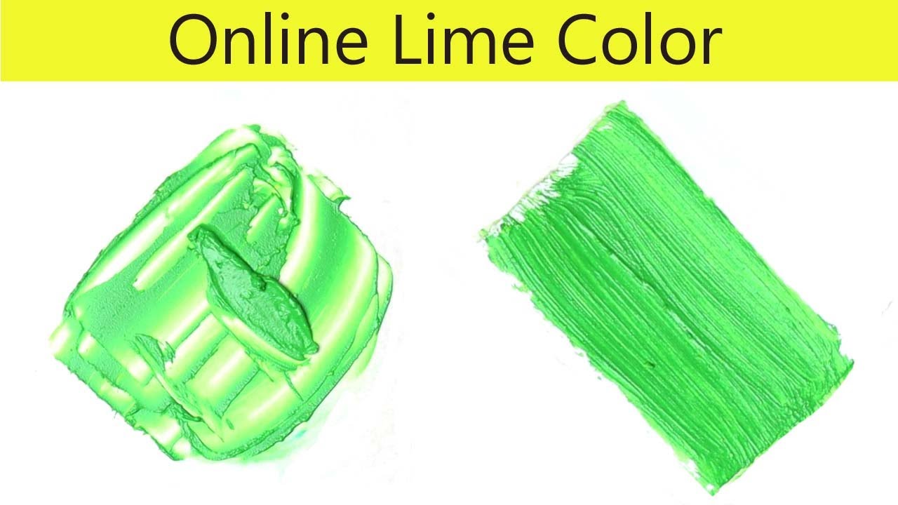 Online Lime Color - How To Make Online Lime Color - Color Mixing - YouTube