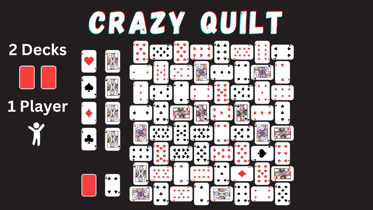 How To Play Crazy Quilt Solitaire - YouTube