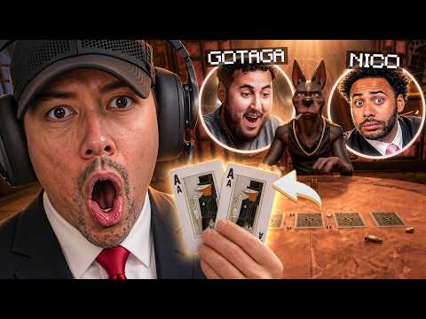 Le MEILLEUR joueur de POKER au MONDE !! 😎🤯 (Liar's bar) ft. Nico, Gotaga & Doigby