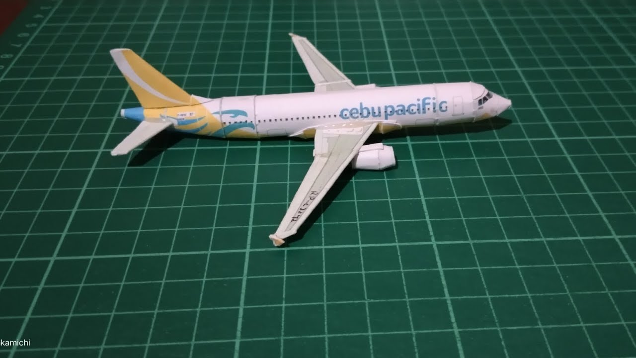 Cebu Pacific A320-200 (RP-C3242) Papercraft Model 🇵🇭 - YouTube