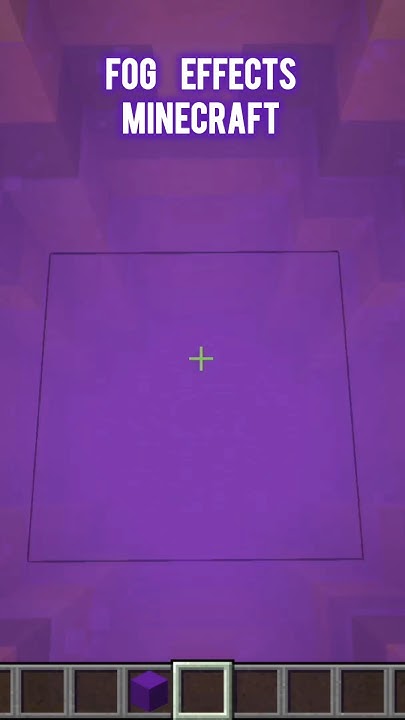 How to make fog effect in minecraft #minecraft #fogeffect #effects ...