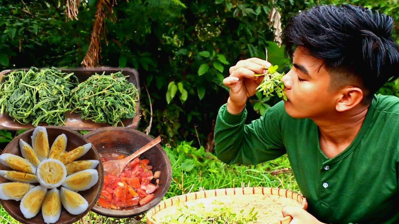 Picking Duck eggs Harvesting Arugala and Papait Weed | Ilocano Taste ...