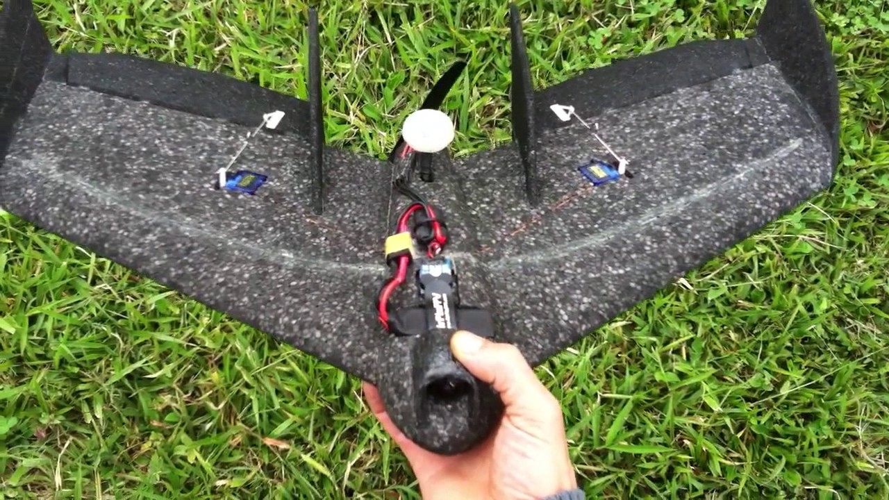 Vôo teste da nova Asinha FPV - DIY Mini FPV Wing maidenflight - YouTube