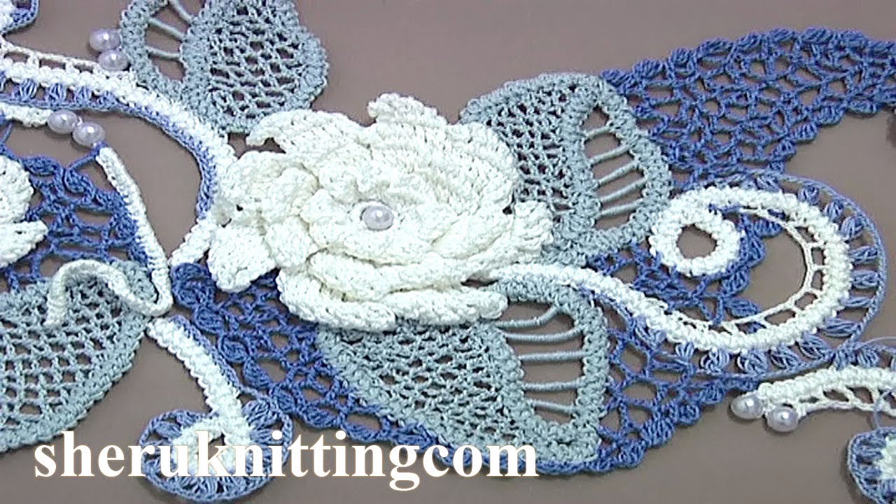Irish Lace Crochet VIDEO Part 2 of 3 - YouTube