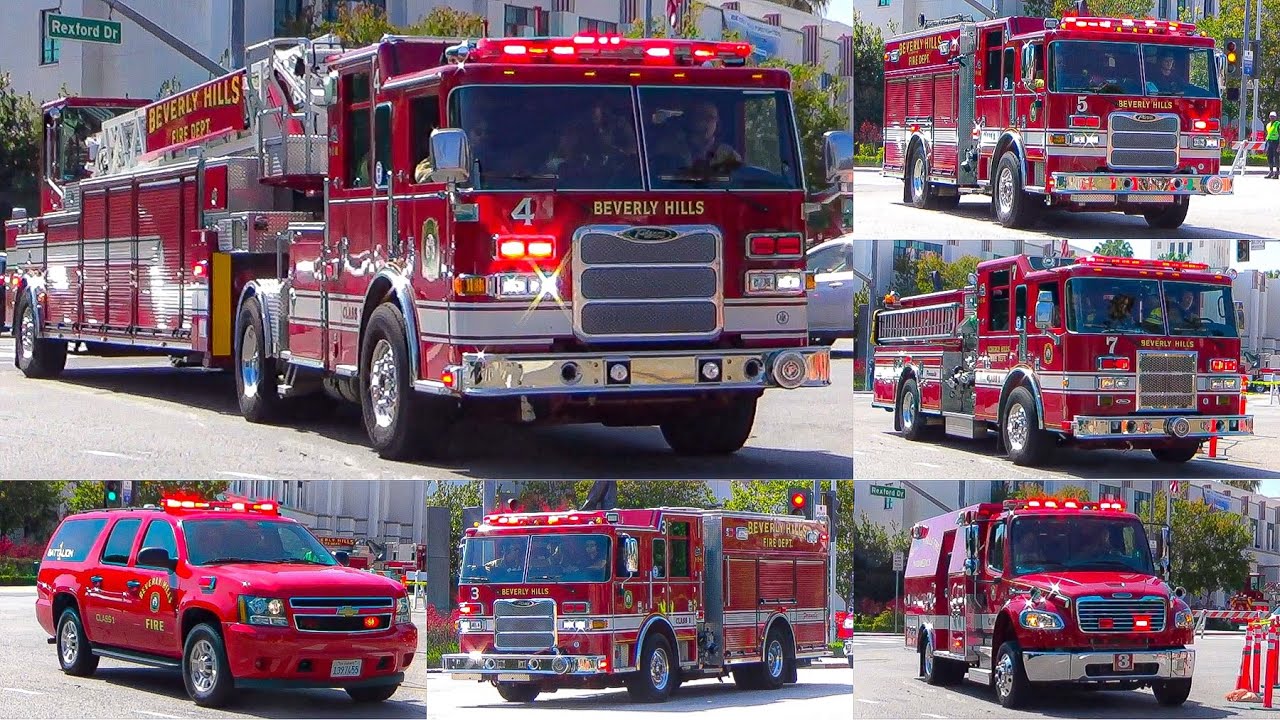 Structure Fire Response- Beverly Hills Fire Dept. - YouTube