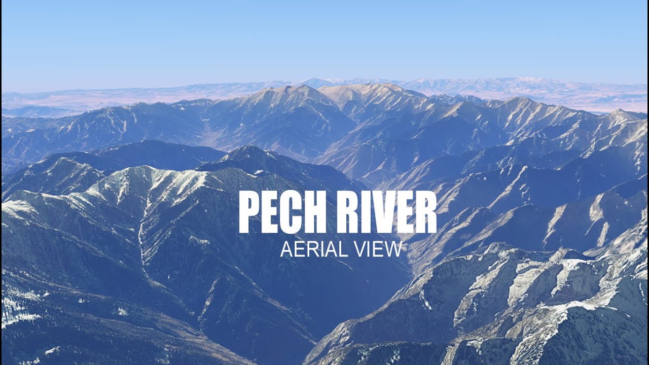 Aerial view of Pech River پېچ سيند‎ *virtual || Kunar River - YouTube