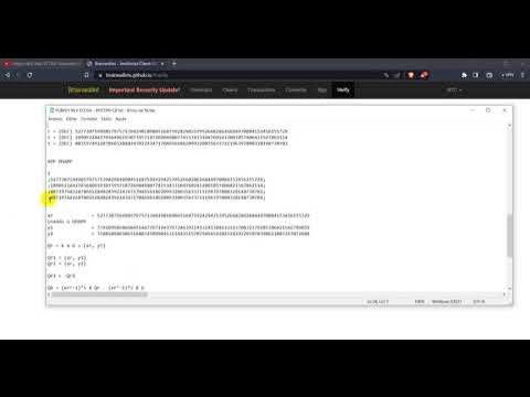 How to Get a Public Key from an ECDSA signature and its associated message - YouTube