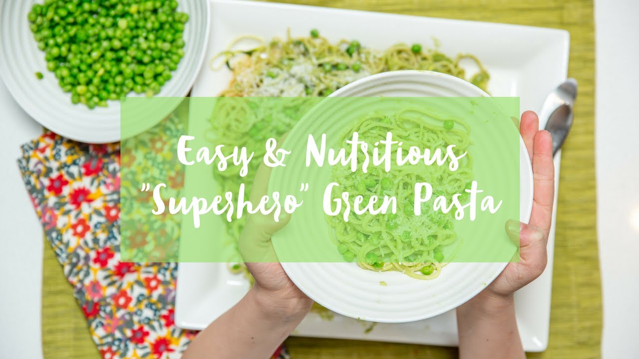 Easy and Nutritious "Superhero" Green Pasta Recipe - YouTube