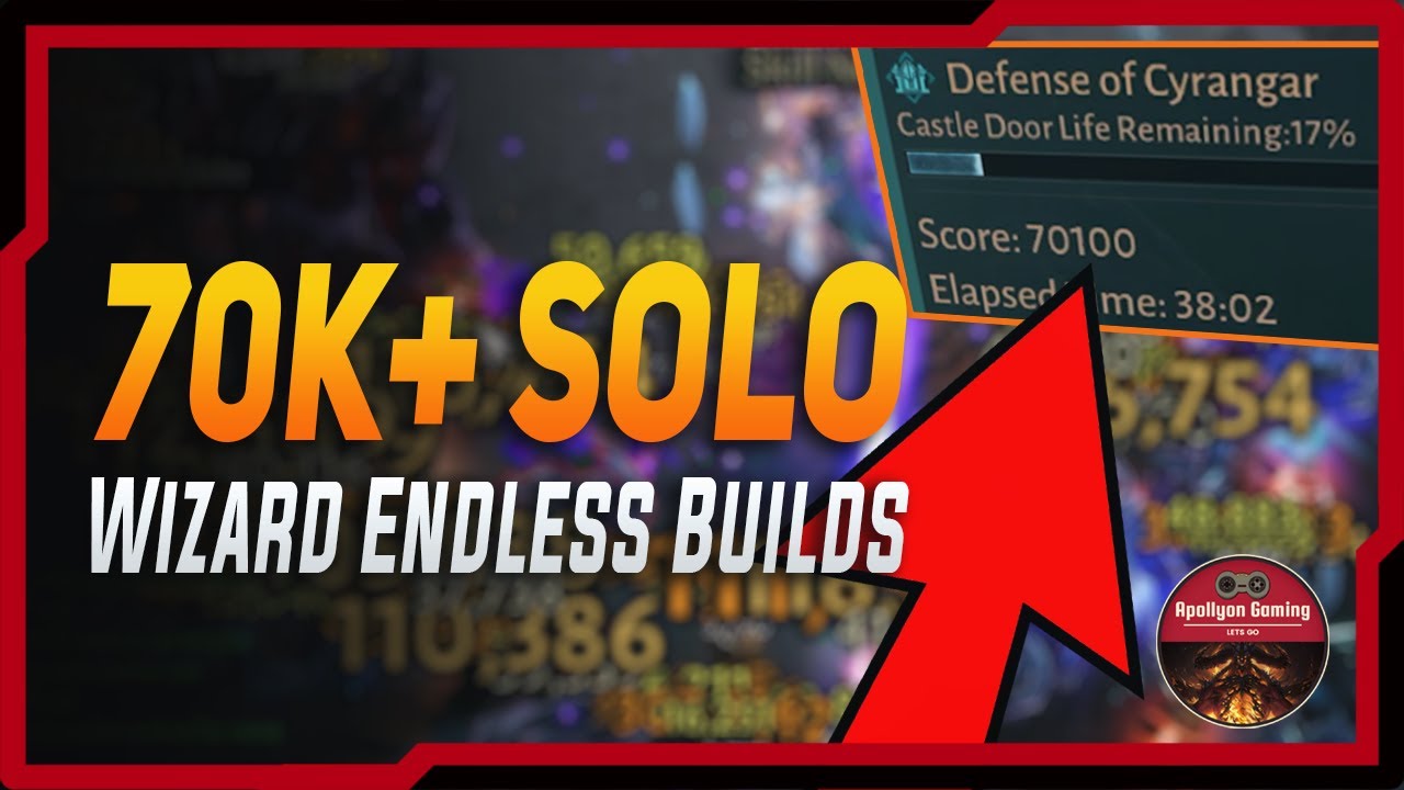 70k Plus Endless Defense Solo Wizard Ridiculous Builds - Diablo ...