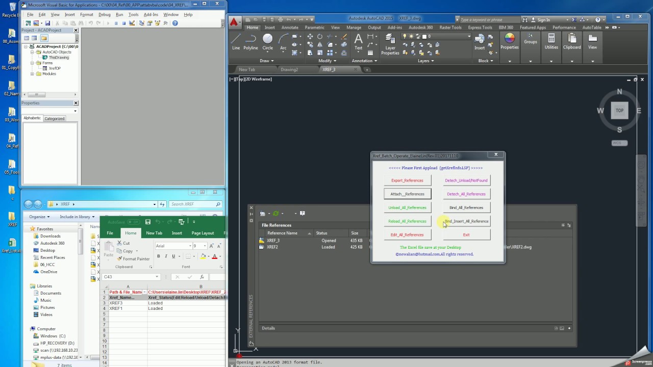 4_2 Batch Attach References from Excel - YouTube