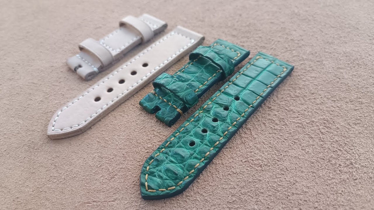 dapet pesanan custom strap jam tangan kulit, lebar 26mm - YouTube