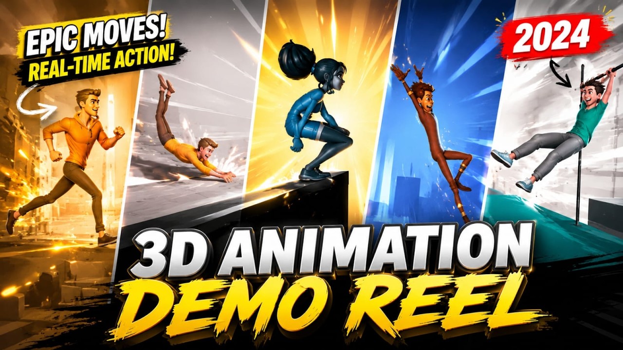 3D animation demo reel 🥷|| student showcase 🧗||#demoreels #showreel ...