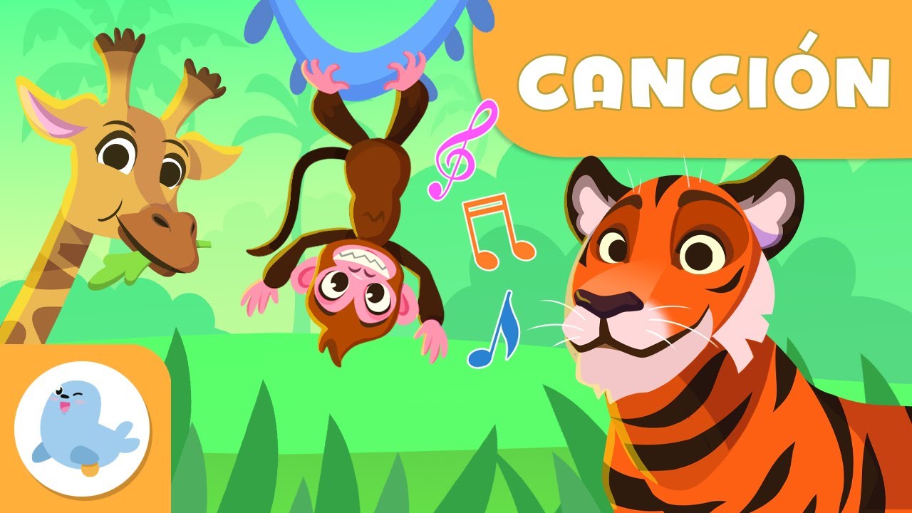 🎶 CANCIÓN de los ANIMALES SALVAJES para niños 🦁🐘🐒 Lo salvaje en ti ...