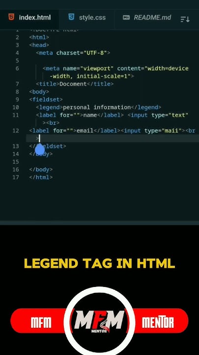 legent tag in html #foryou #coding #webdesign #learnhtml5andcss3 #like #webdevelopment #viral # ...