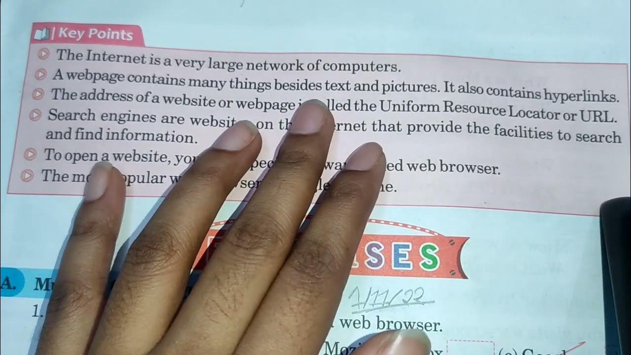 Class-4 | Computer Lesson-8 More on Internet | Part-5 | Multiple Choice Question | Fill in the ...