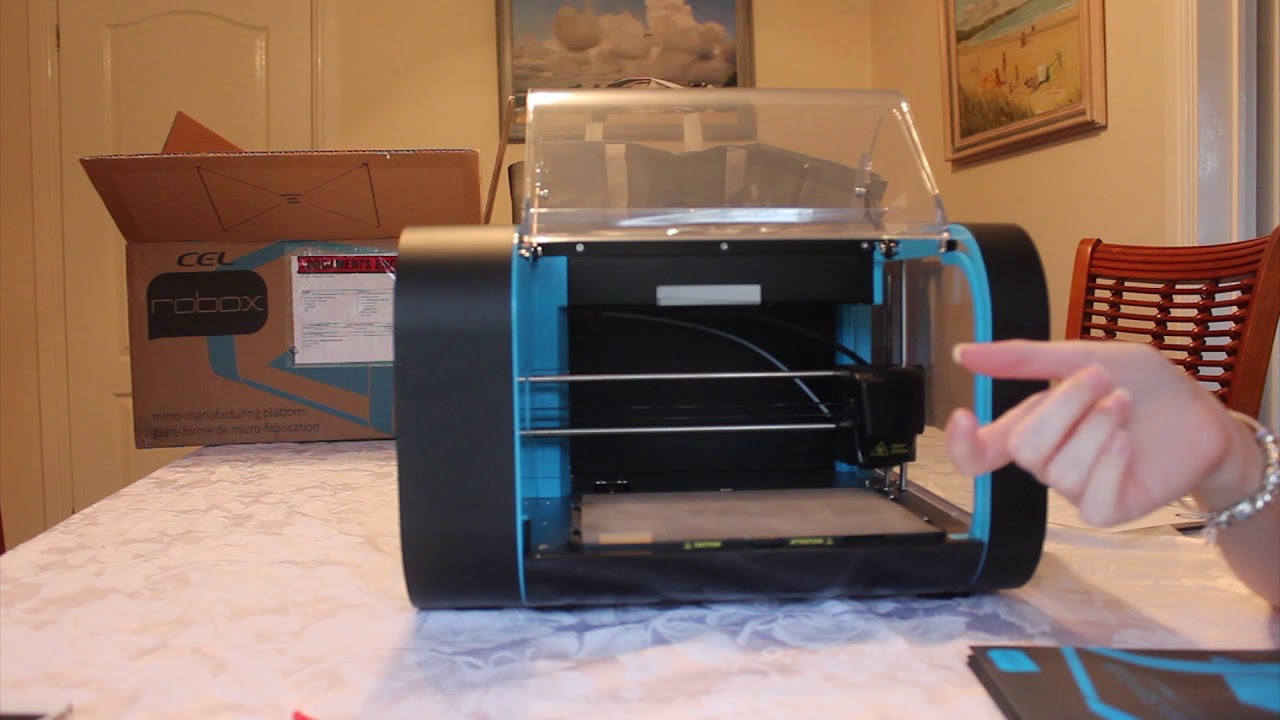 CEL Robox 3D Printer Unboxing & First Print - YouTube
