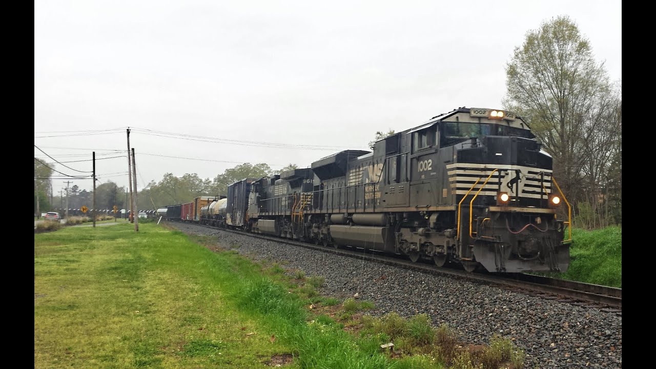 NS Train 192 With NS Leader 1002 At Rock Hill SC On The NS R-Line. 3-24 ...